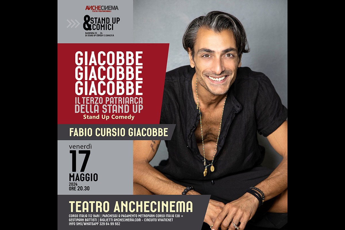 Fabio Cursio Giacobbe all’AncheCinema con la sua stand-up - Giornale online