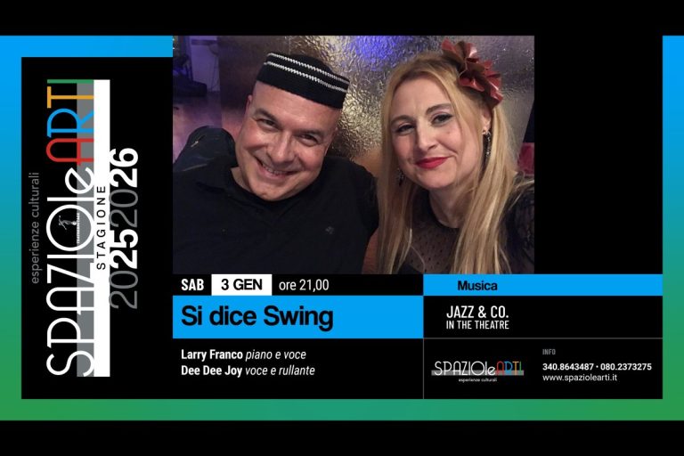 A SPAZIOleARTI sabato 3 gennaio il 2026 si apre con lo swing del duo ...